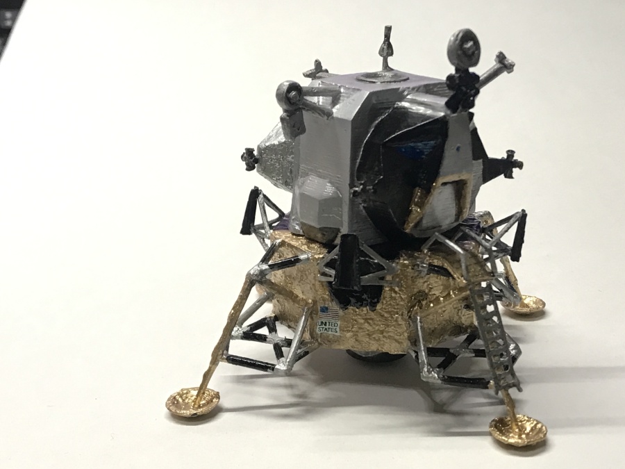 3Dプリンターでアポロ11号月面着陸船 3Dプリンターでアポロ11号月面着陸船